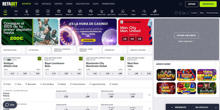 Retabet: Apuestas Gratis hasta 200€ | Análisis Oct. 2025